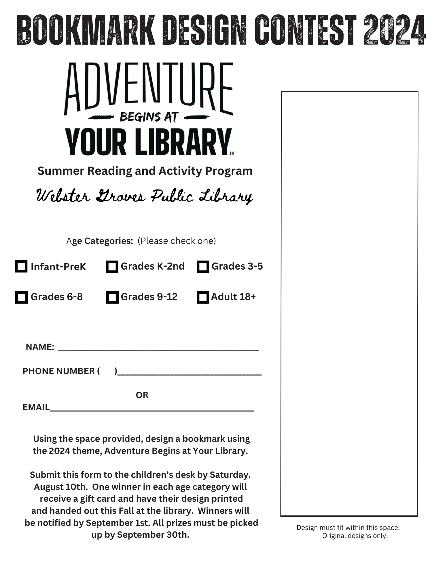 Adventure Begins at Your Library – Summer Reading 2024 – Webster Groves ...