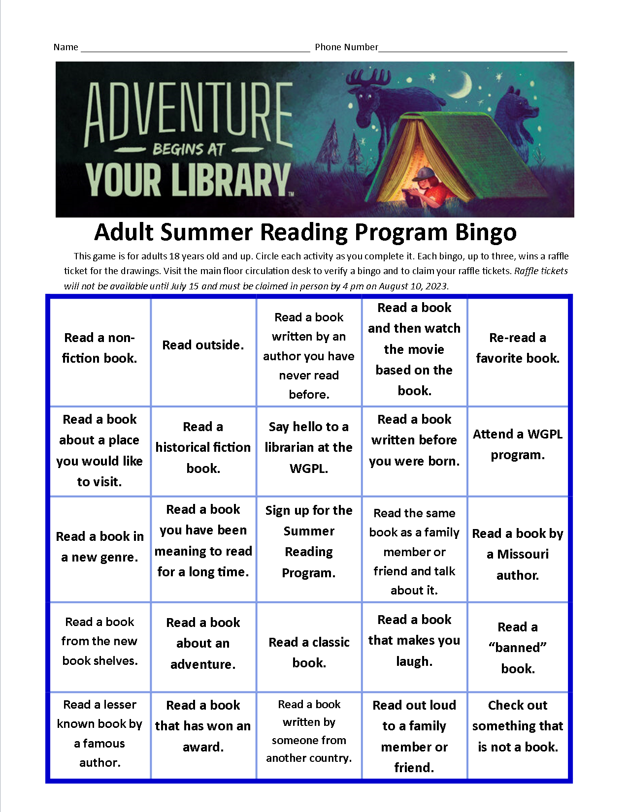 Adventure Begins at Your Library – Summer Reading 2024 – Webster Groves ...