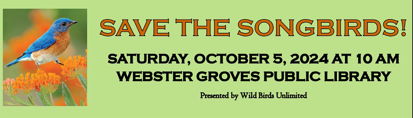 Songbird event slider – Webster Groves Public Library