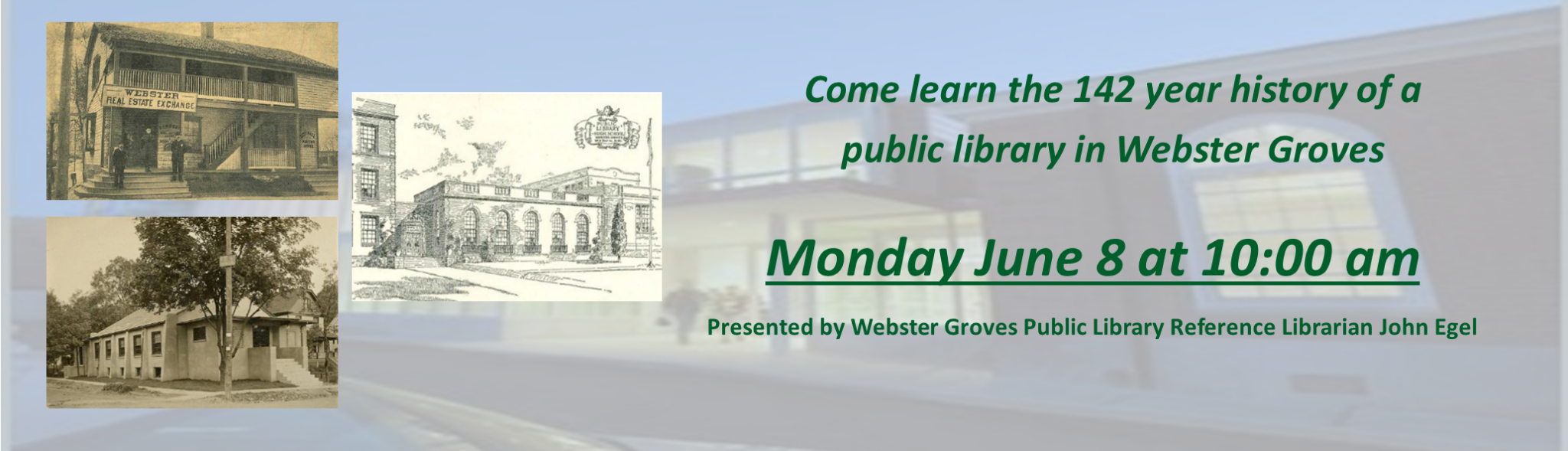 Library History Slider – Webster Groves Public Library